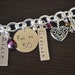 Charm Bracelet, Stamped Tag Charms, Hand Stamped Bracelet, Personalized ...