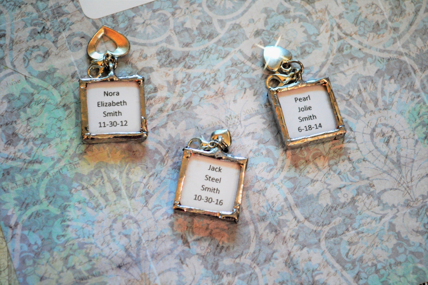 Soldered Photo Charms Sterling Silver Charms Silver Soldered - Etsy