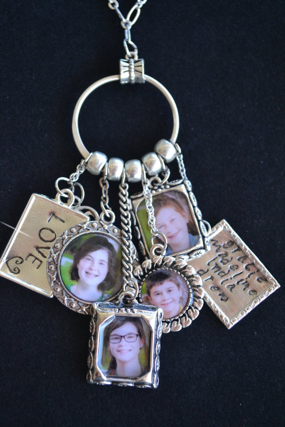 Personalized, Photo Jewelry, Custom Photo Charm Necklace Pendants, Mini ...