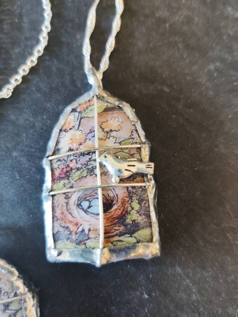 925 Sterling Silver Solder Bird Necklace Sparrow Pendant Bird - Etsy