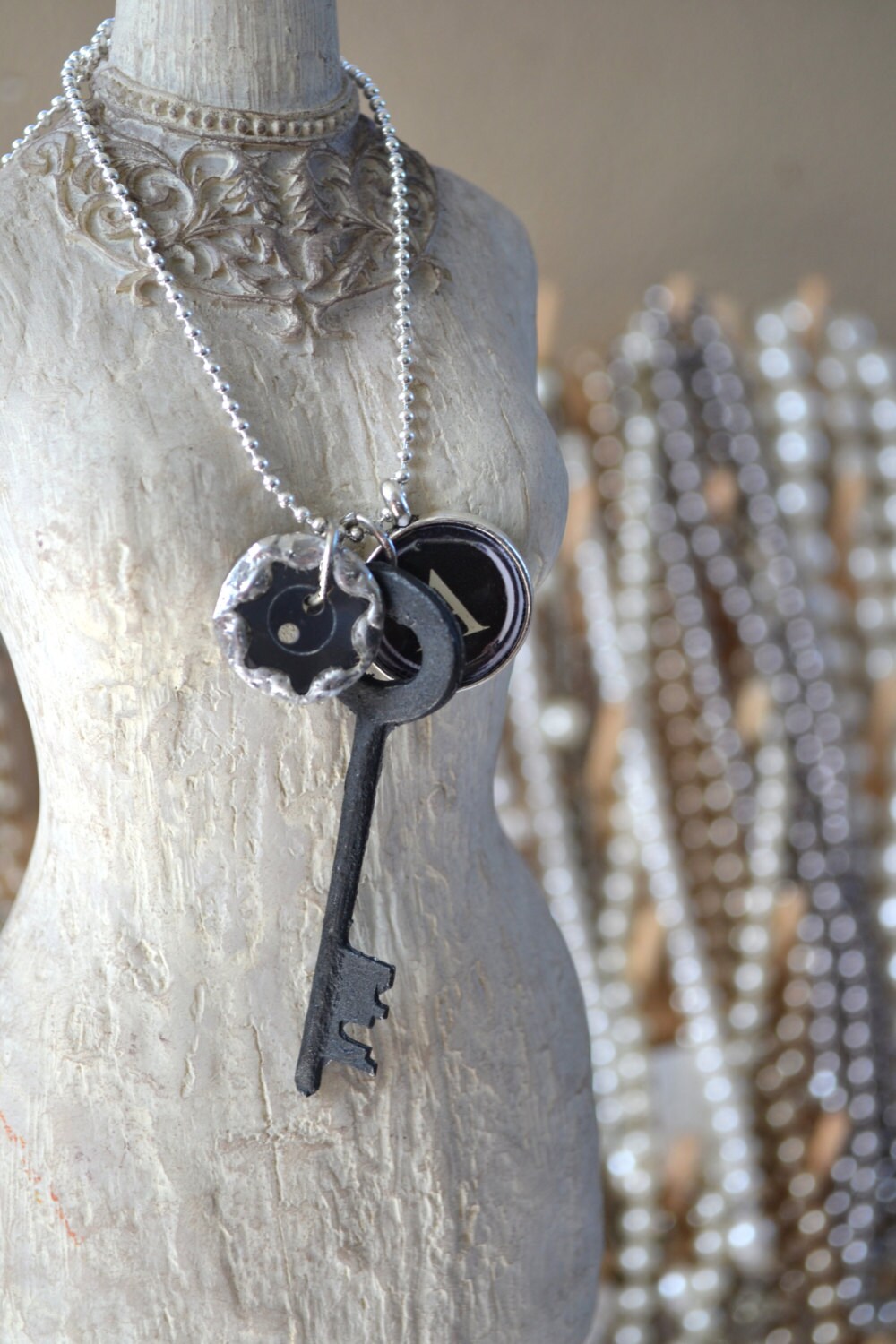 ETSY SALE Custom Family Heirloom Skeleton Key Typewriter Key - Etsy