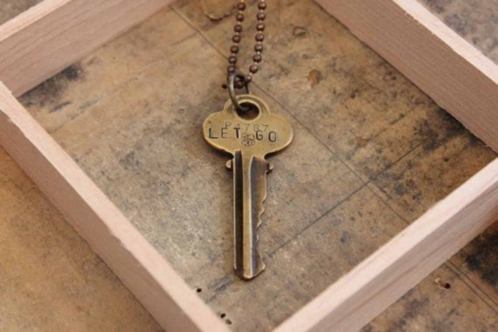 Authentic Vintage Key Necklace Custom Keys Hand Stamped | Etsy