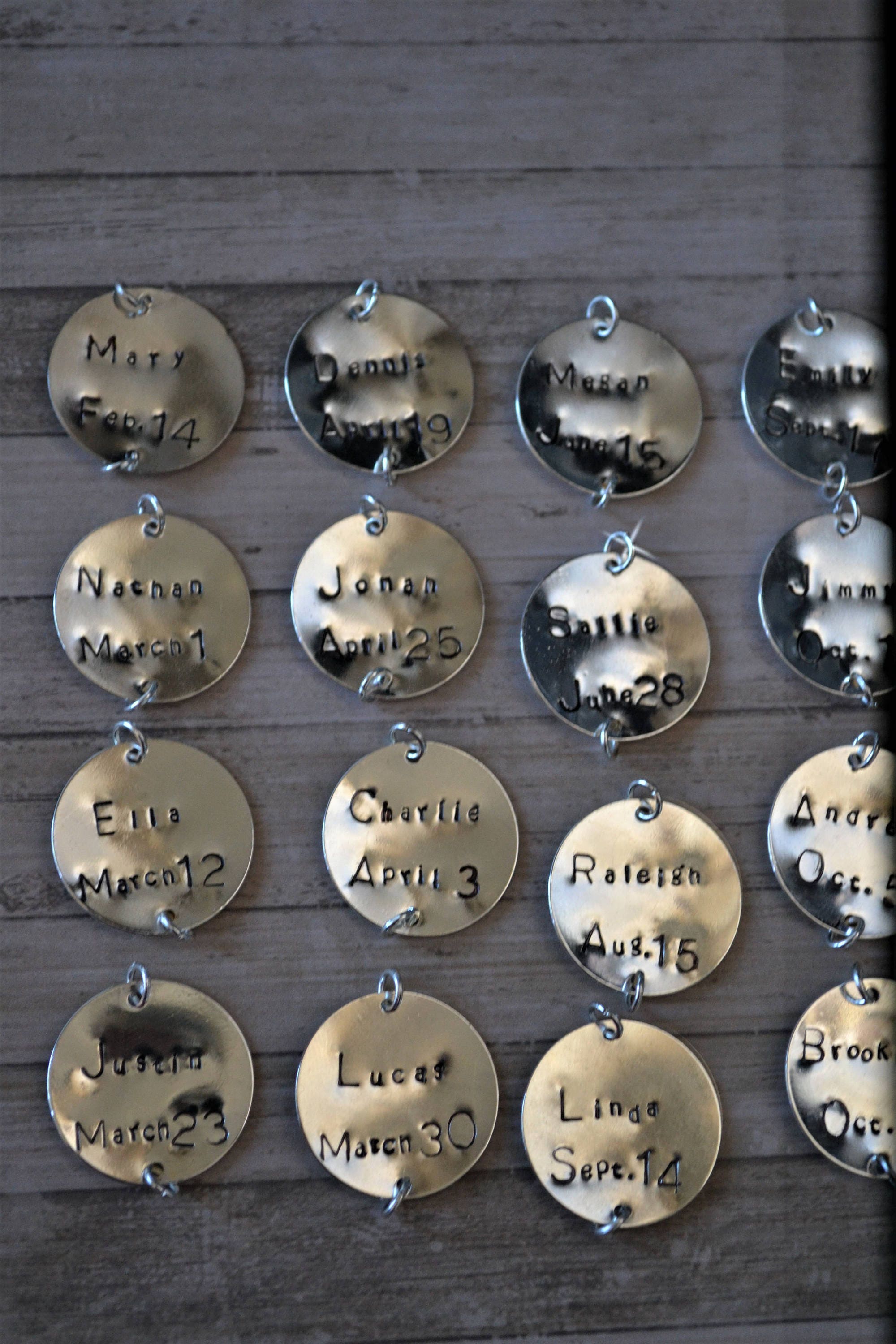 Birthday Tags Name Tags Date Tags Gift Tags Pet Tags | Etsy