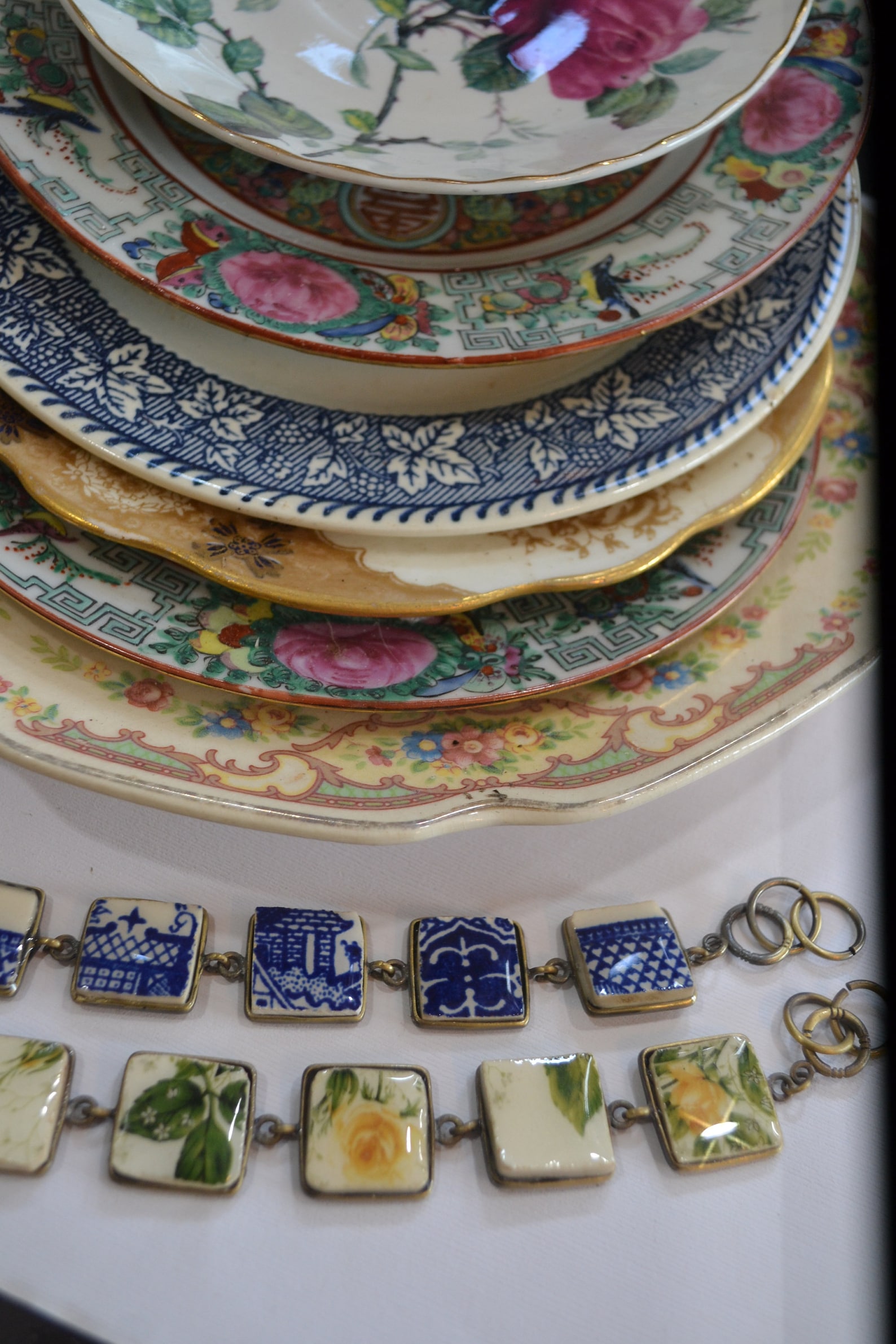 Yellow Rose Bracelet China Shard Bracelet Broken China - Etsy