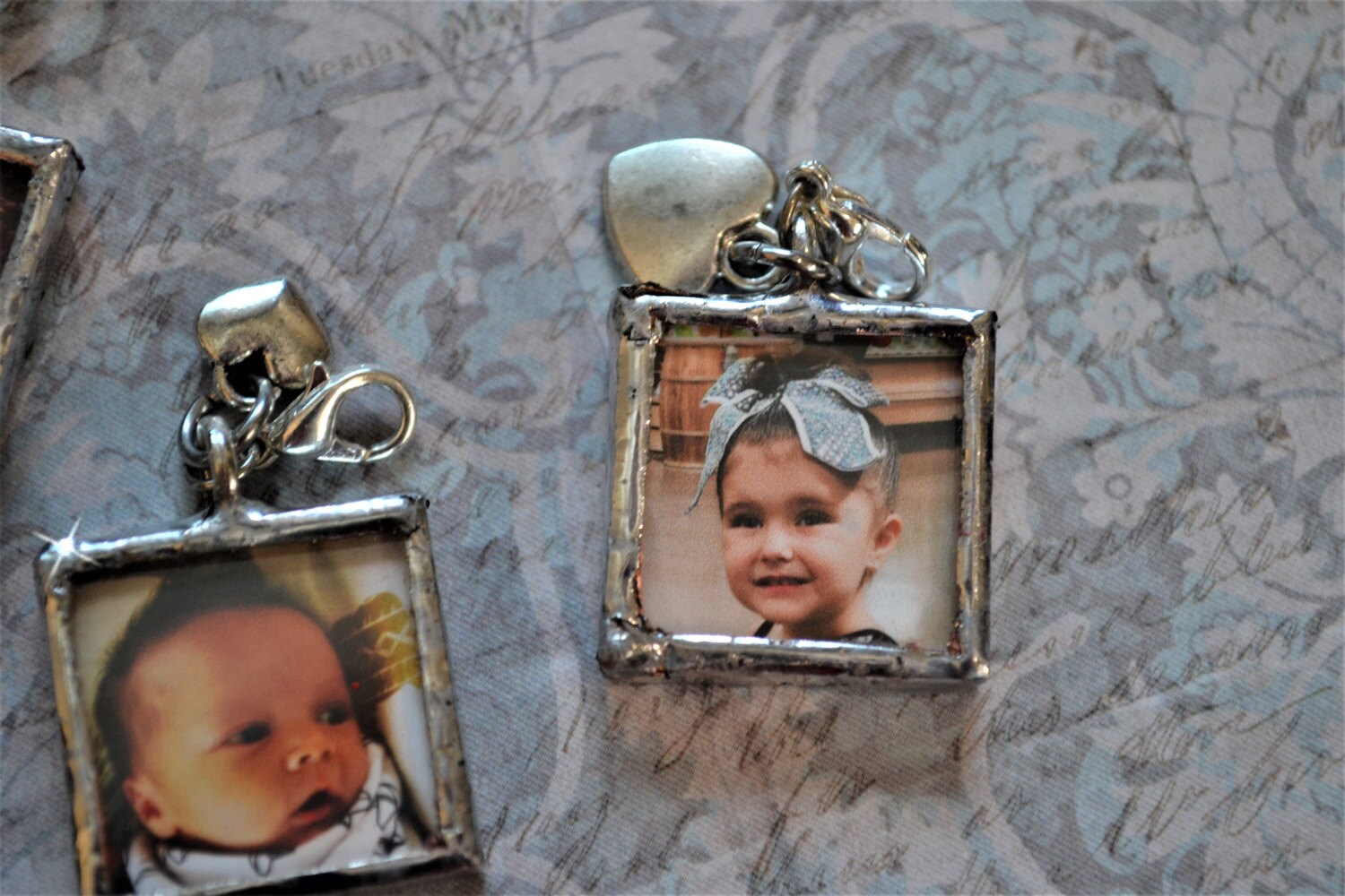 Soldered Photo Charms Sterling Silver Charms Silver Soldered - Etsy