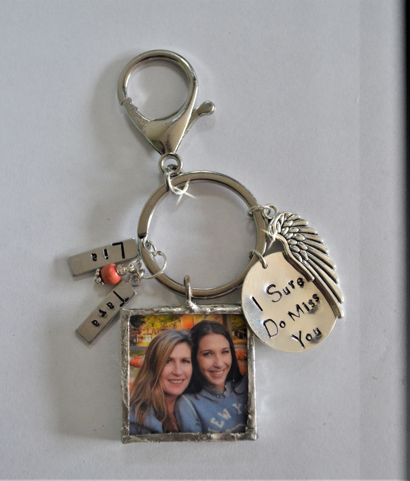 Memorial Keychain Custom Photo in Memory Gift in Memory of - Etsy