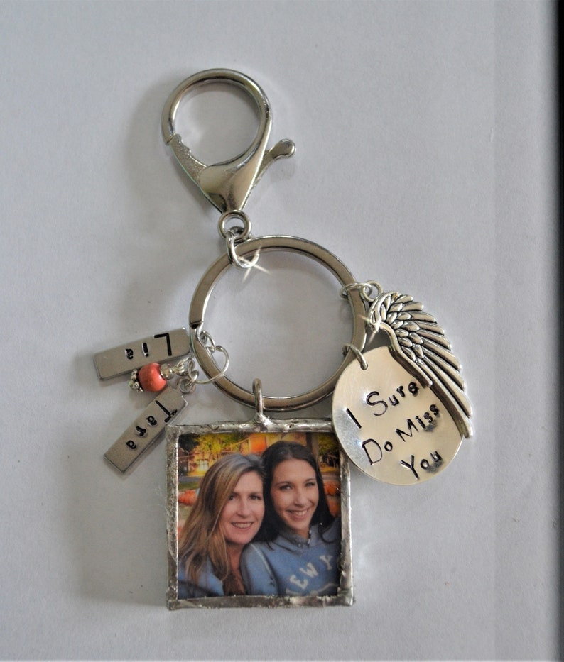 Memorial Keychain Custom Photo in Memory Gift in Memory of - Etsy