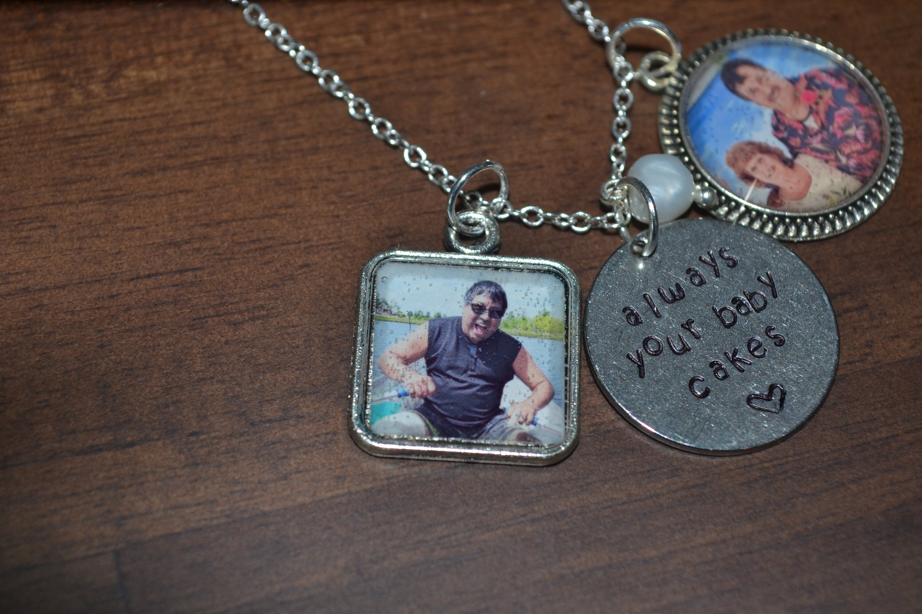 Loss of Spouse Mourning Gift Photo Charms Silver Disc | Etsy