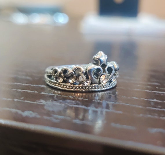 Dainty Princess Ring Size 4, Little Girl's Heart & Cr… - Gem