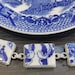Blue Willow China Platter, Chaney Sea Glass Pottery Shard, Broken China ...