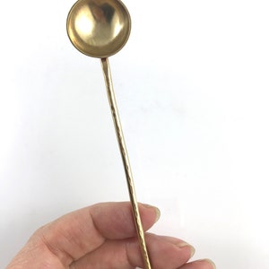 Brass or Copper Salt Spice Spoon Kitchen Spoon Photo Prop Spoon Wedding ...