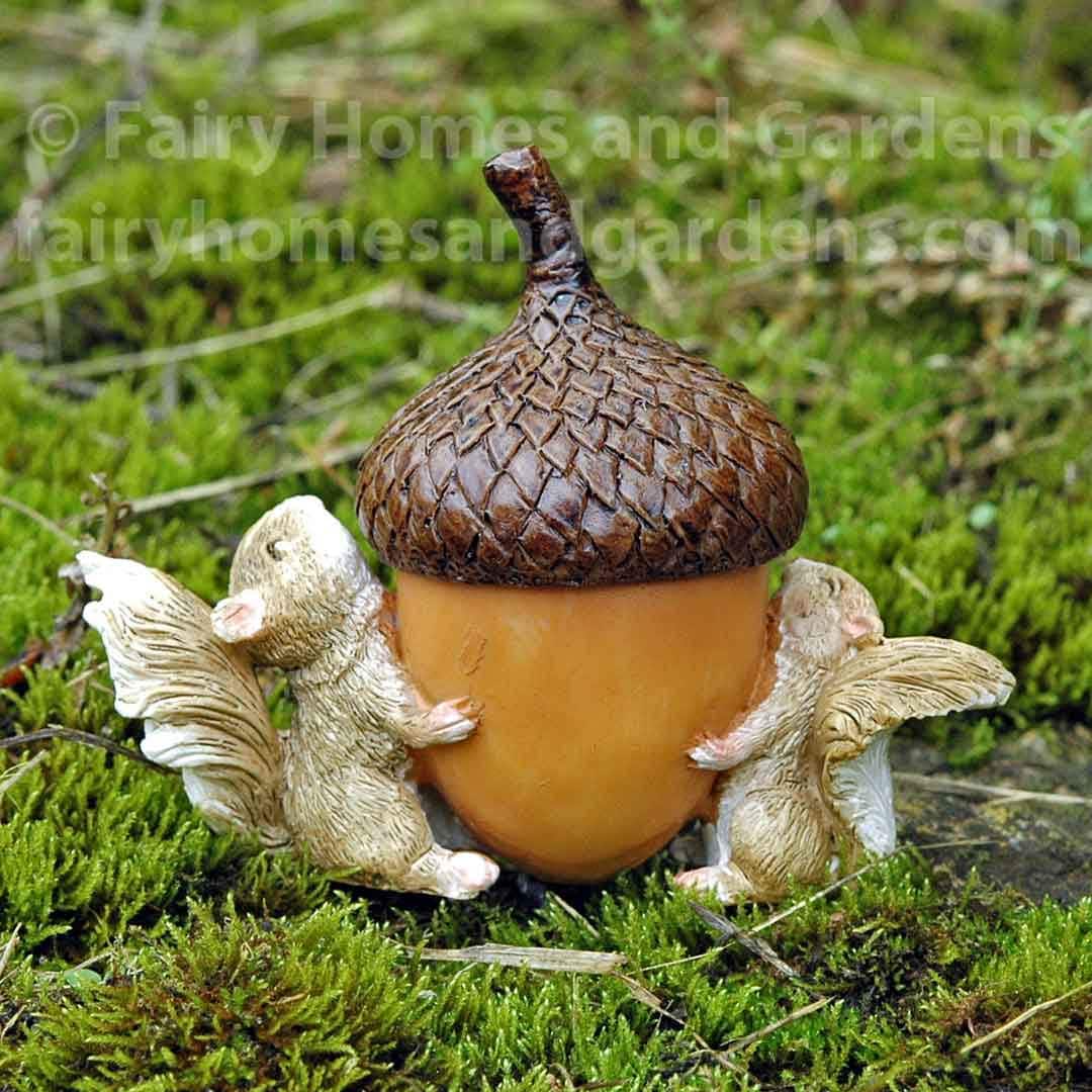Squirrels Carrying Acorn Trinket Box With Secret Compartment - Tooth ...