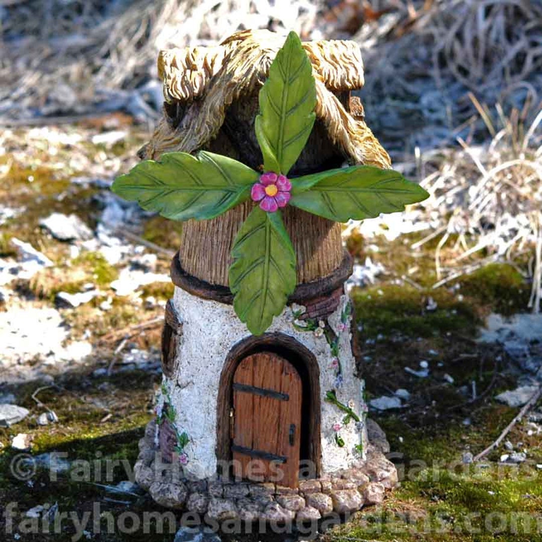 Fairy Windmill House With Hinged Door Fairy House Miniature Fairy ...