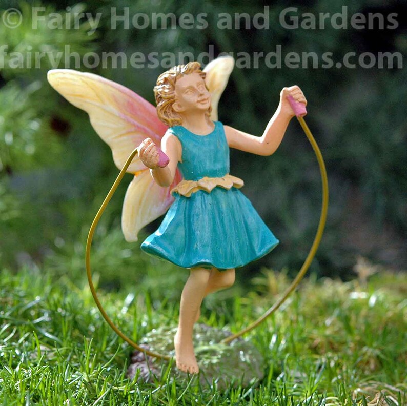 Woodland Knoll Fairy Skipping Rope Fairy Girl Figurine - Etsy