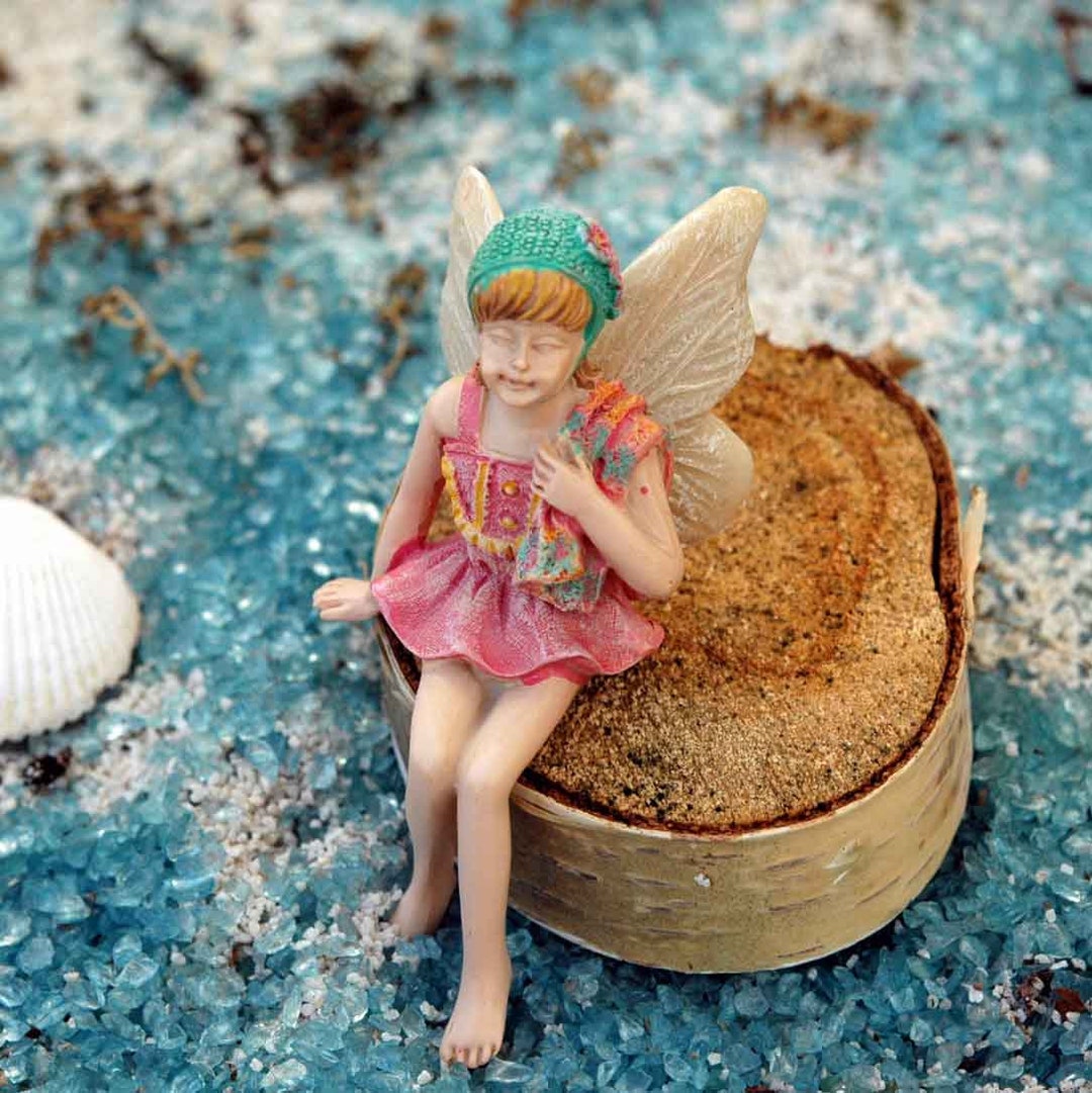 Miniature Fairy "ariel" in Bathing Costume - Fairy Girl Figurine ...