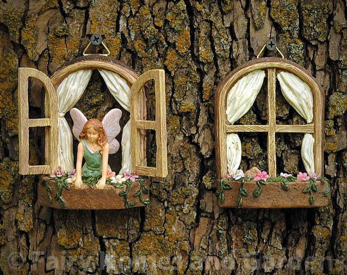 Fairy Garden Windows Set of Two - Fairy Garden Supply - Woodland Knoll ...