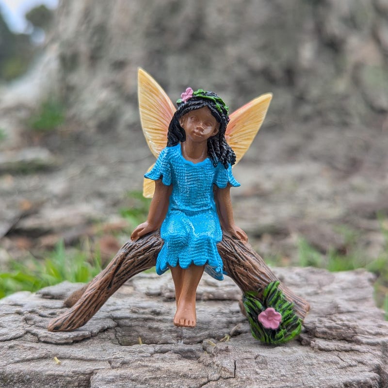 Black Girl Fairy Figure - Etsy UK