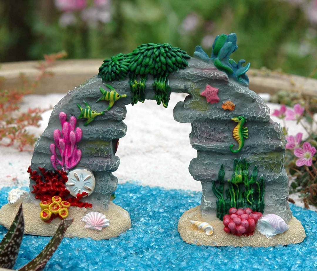 Miniature Merriment Coral Reef With Sea Life Beach Themed - Etsy