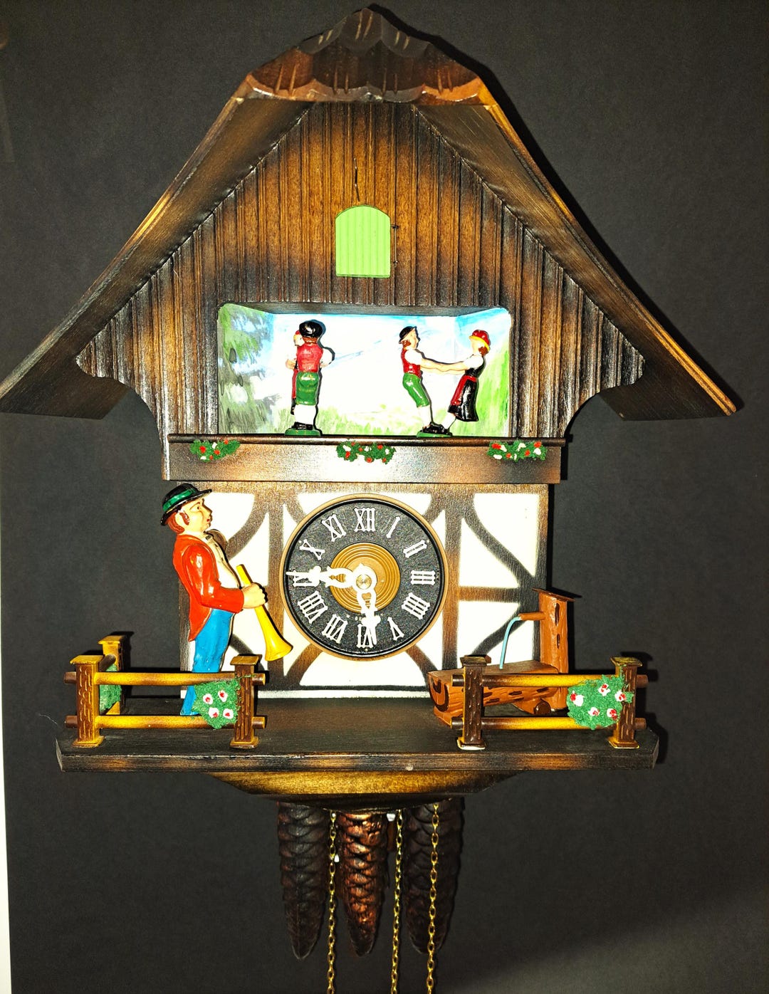 Vintage Classic Swing-dancers Cuckoo Clock 1 restored by Us 2024 - Etsy