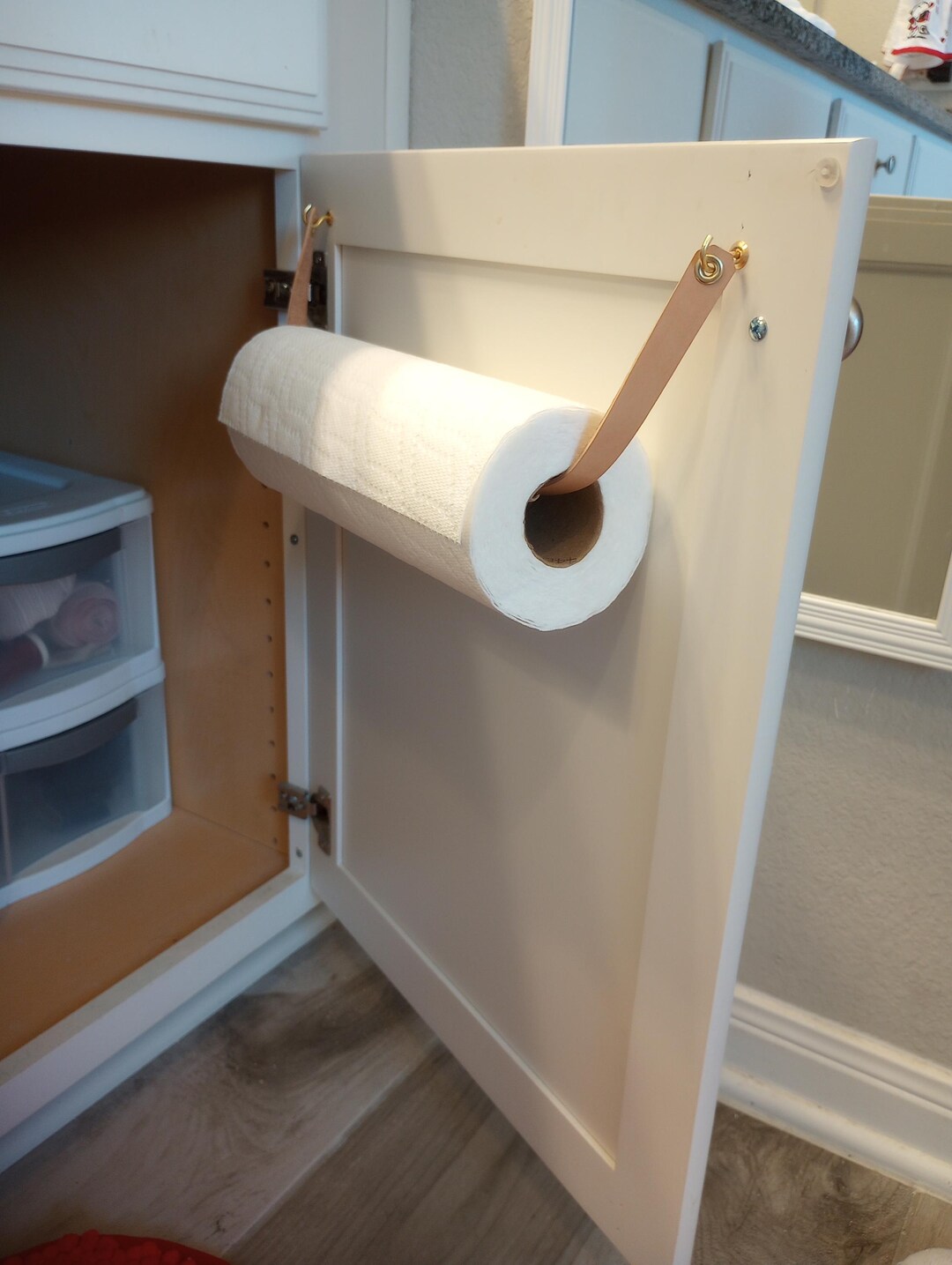 Under Counter Paper Towel Leather Mount - Etsy