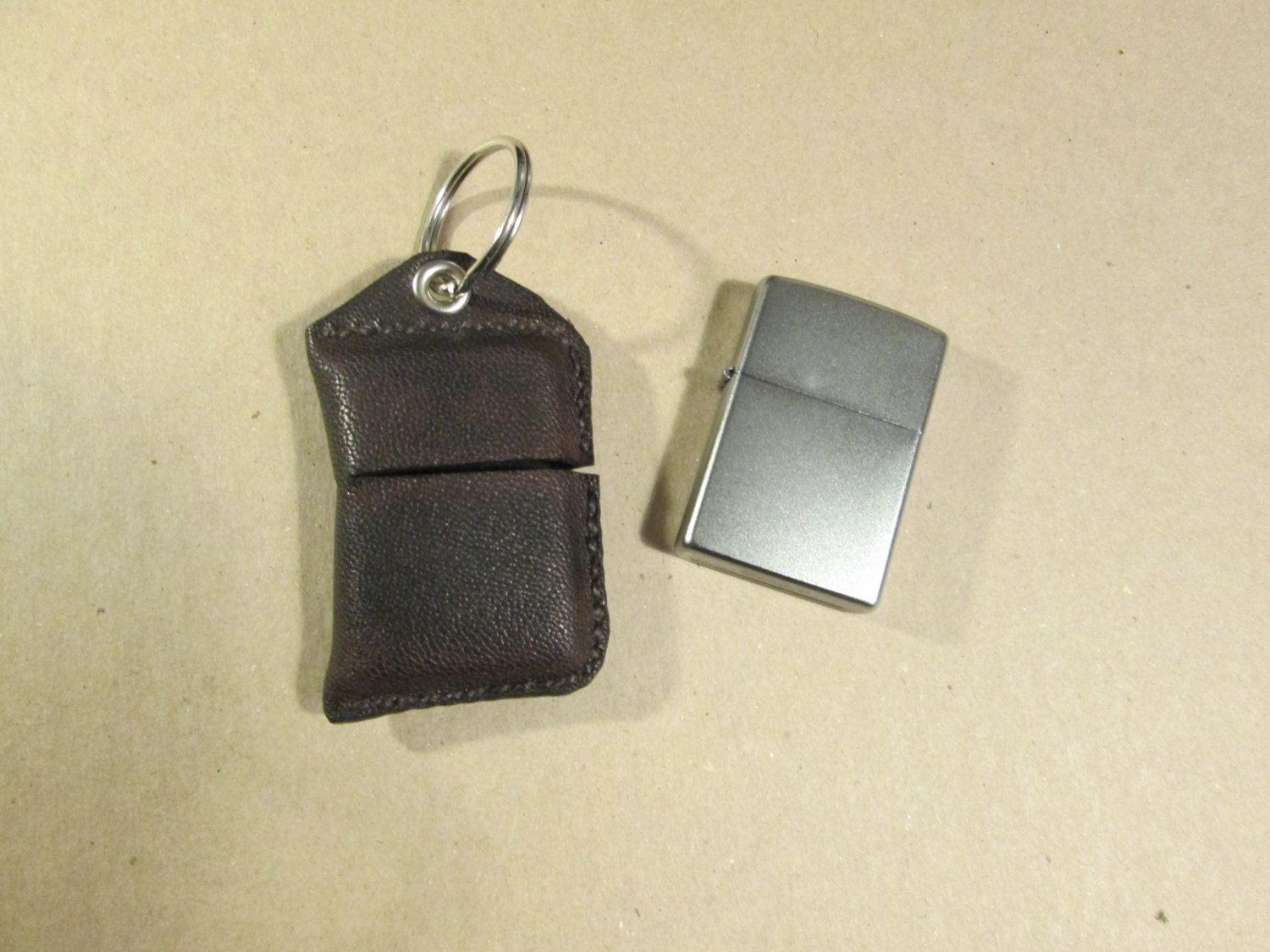 Flip Top Lighter Leather Key Fob Case - Etsy