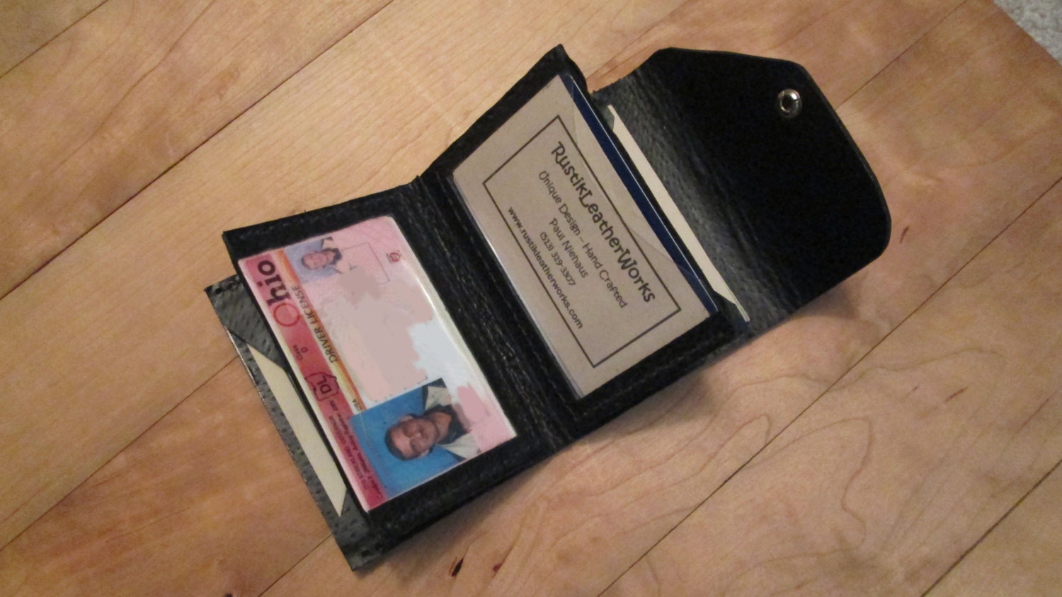 Goat Skin Front Pocket ID Wallet - Made to Order - Etsy