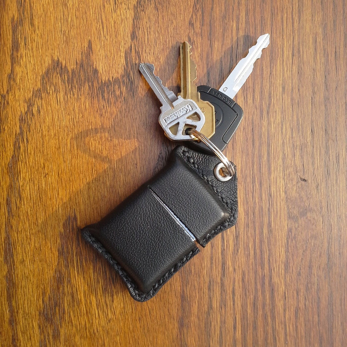 ZIPPO Lighter With Leather Key Fob Case - Etsy