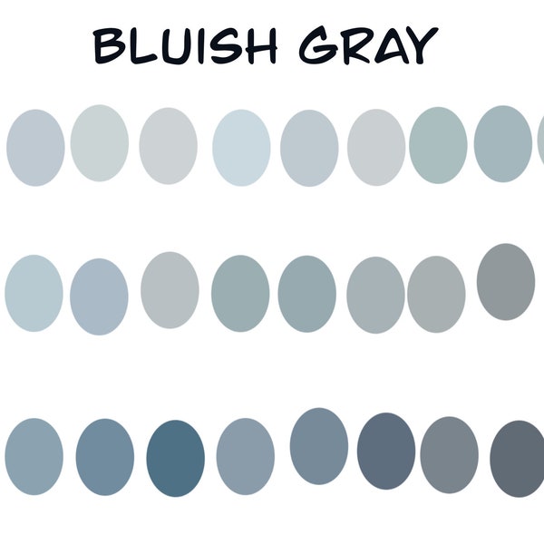 Gray Procreate Palette - Etsy