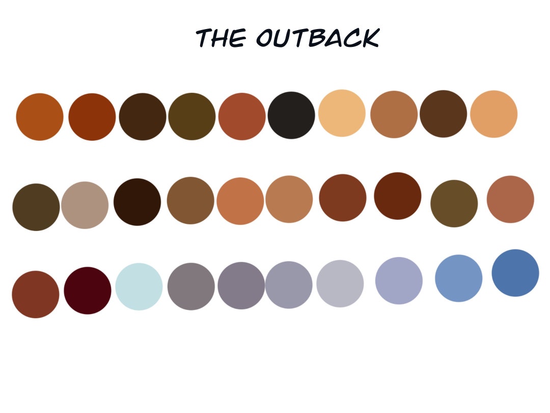 Australian Outback Procreate Palette - Etsy