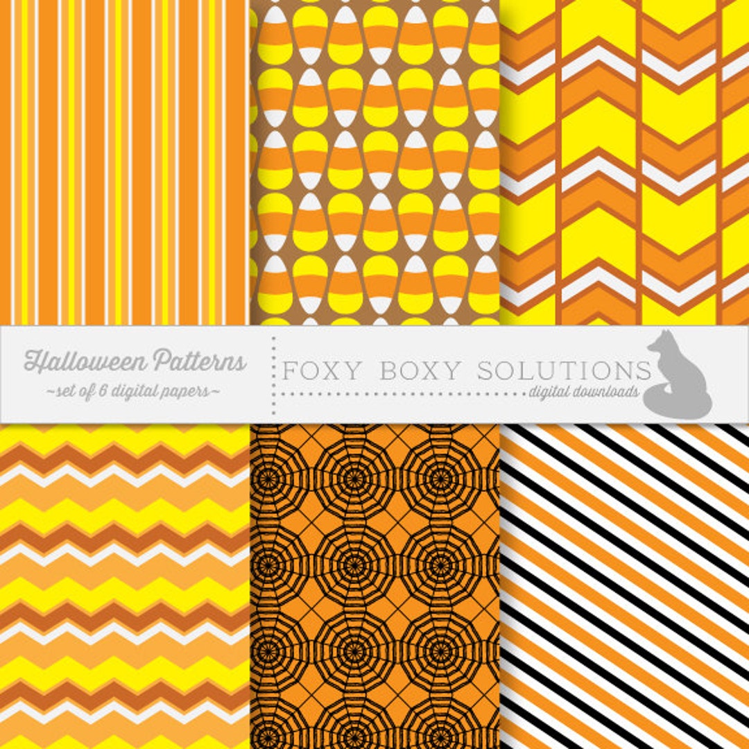 Instant Download Halloween Printable Digital Paper for Scrapbooking ...