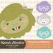 Kawaii Monsters Clip Art Pack: Set of 6 Colorful Cute Monsters Clip Art ...