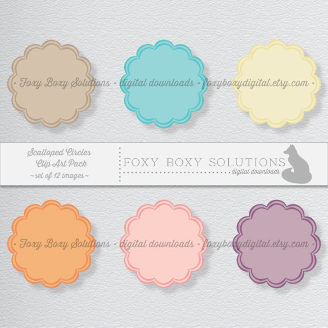 Printable Pastel Label Clip Art Digital Download - Instant Download ...