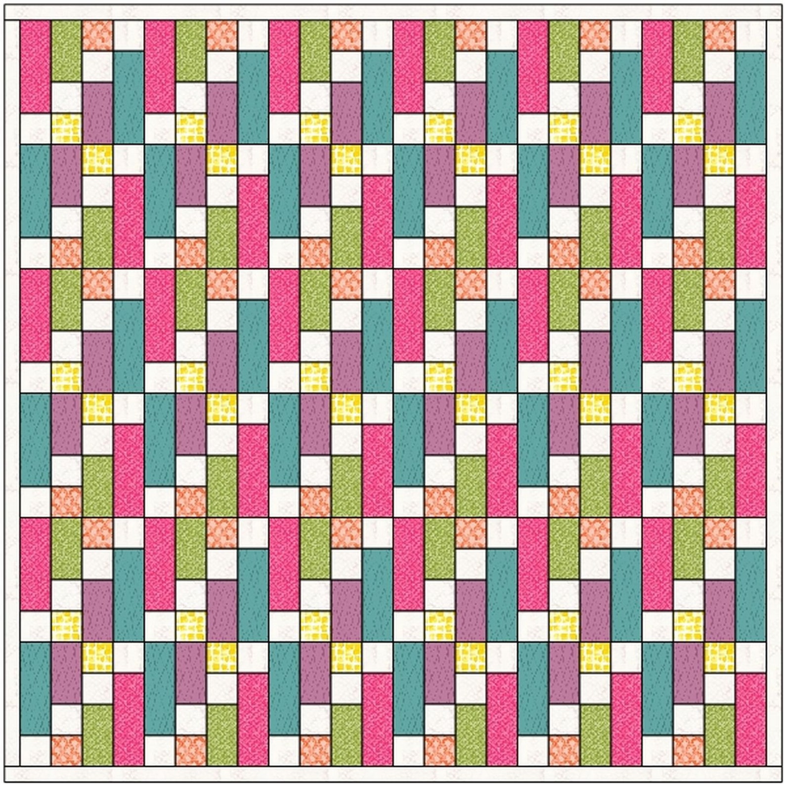 STEPWISE Quilt Pattern PDF by Mingamongaquilts--easy, Modern, Precut ...