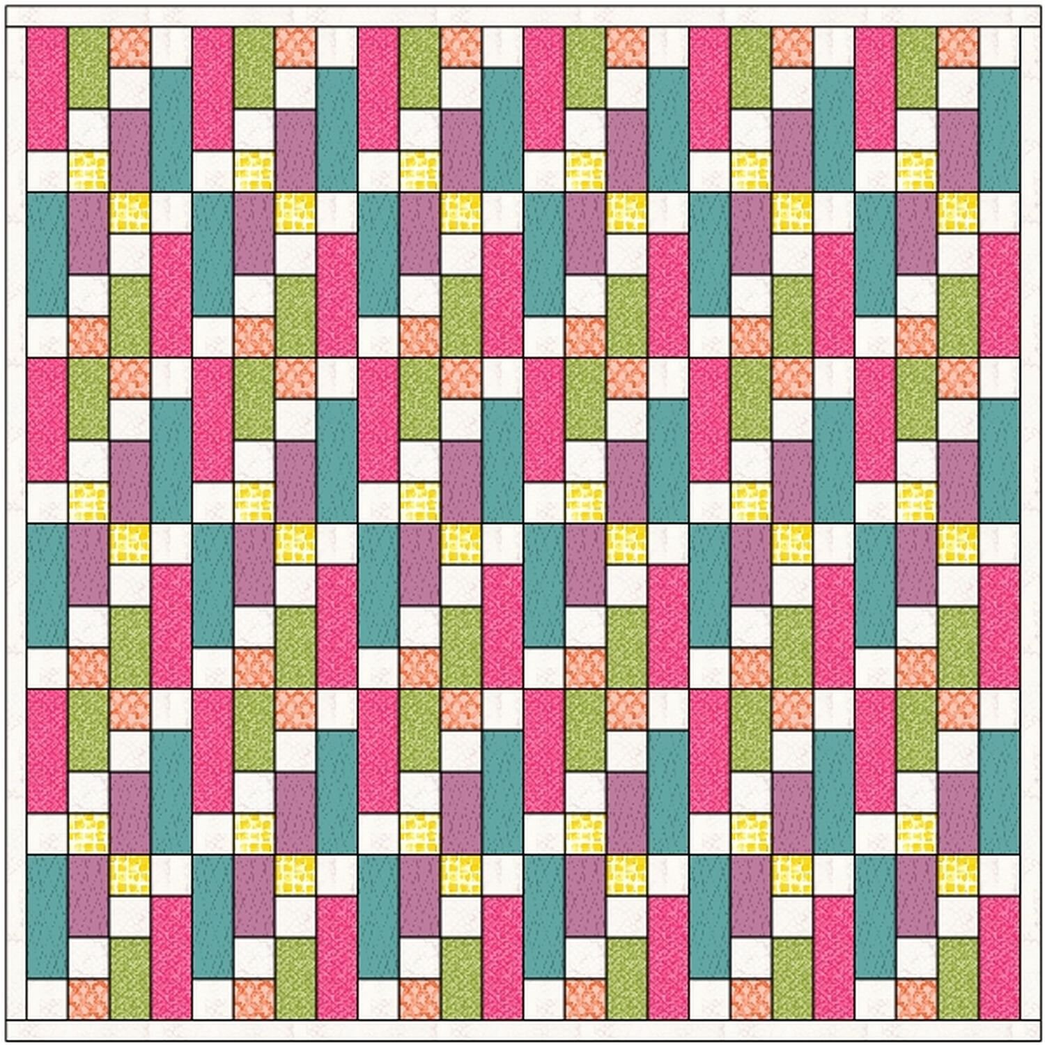 STEPWISE Quilt Pattern PDF by Mingamongaquilts--easy, Modern, Precut ...