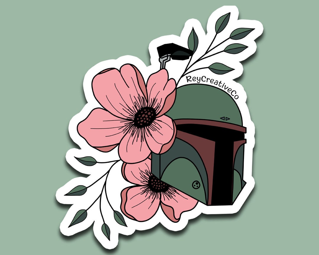 Boba Fett Sticker Vinyl Water Resistant Sticker Star Wars - Etsy