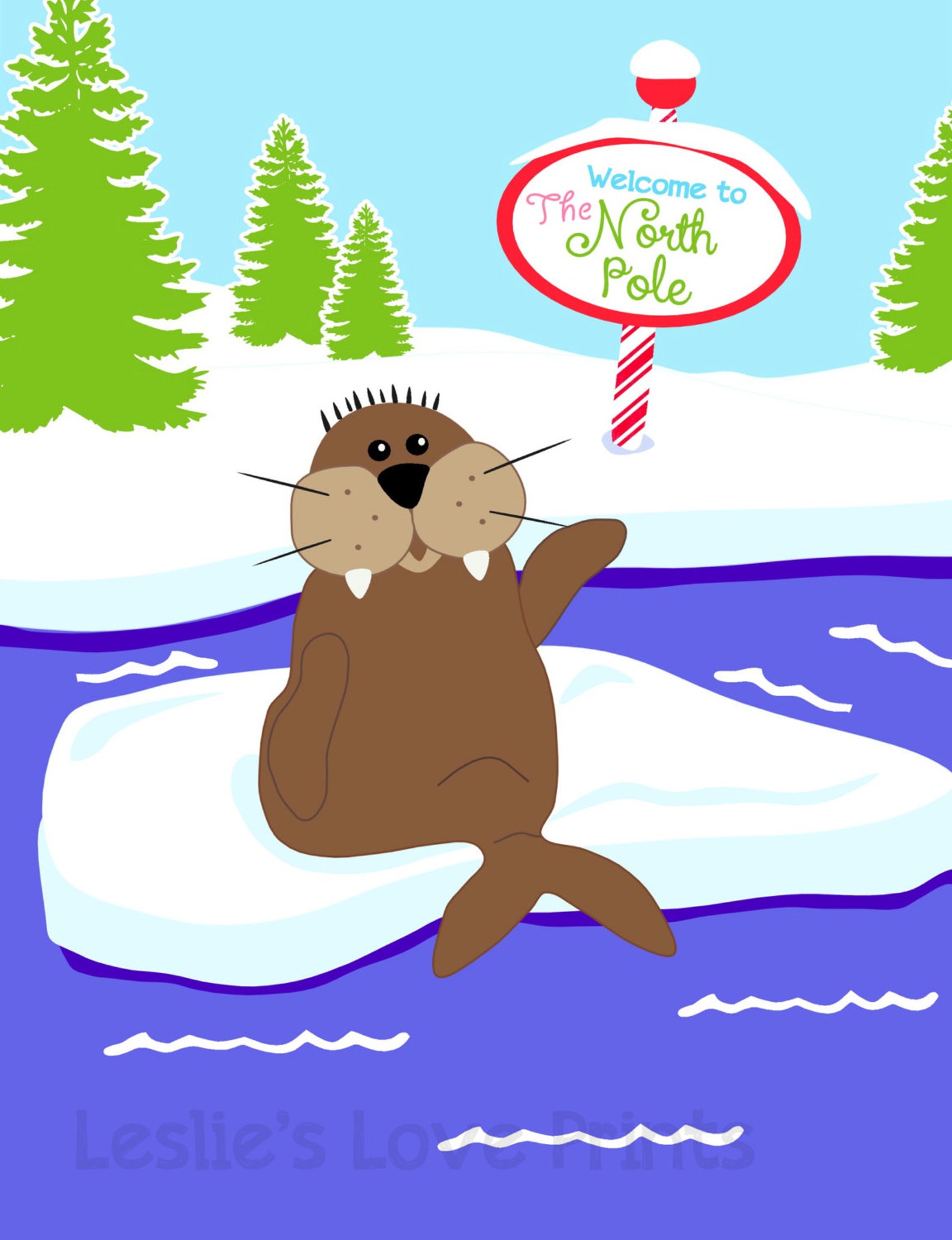 Elf North Pole Friends Instant Digital Prints Set of Five in - Etsy