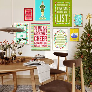 5x7 Set of 16 Elf Christmas Digital Art Printables - Etsy