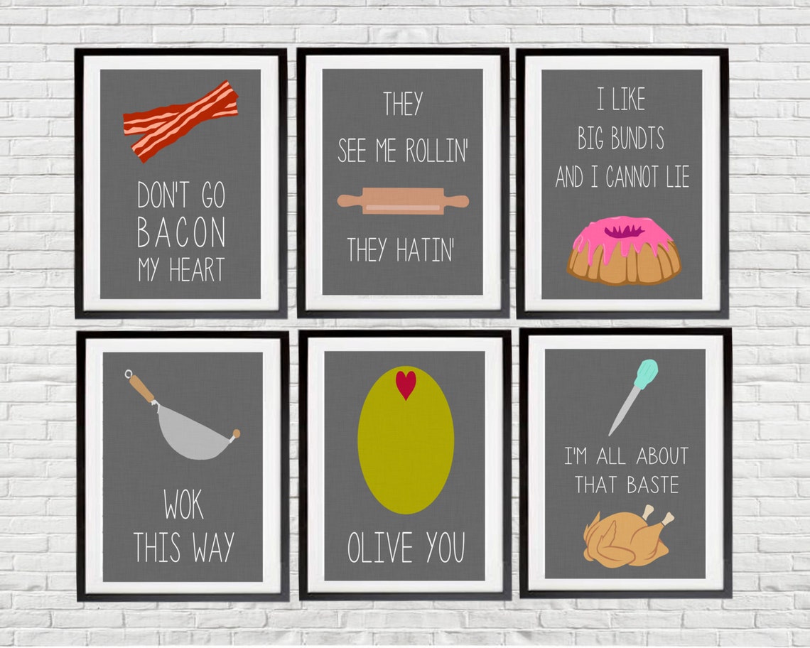 Wok This Way Kitchen Digital Art Print 5x7 8x10 11x14 | Etsy