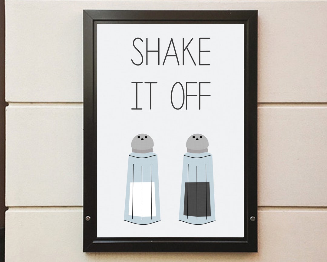 Shake It off Kitchen Art Printable - Various Sizes - Etsy