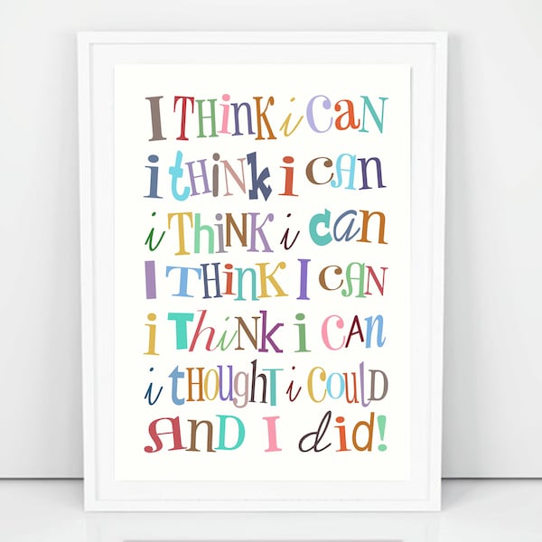 I Think I Can - Etsy