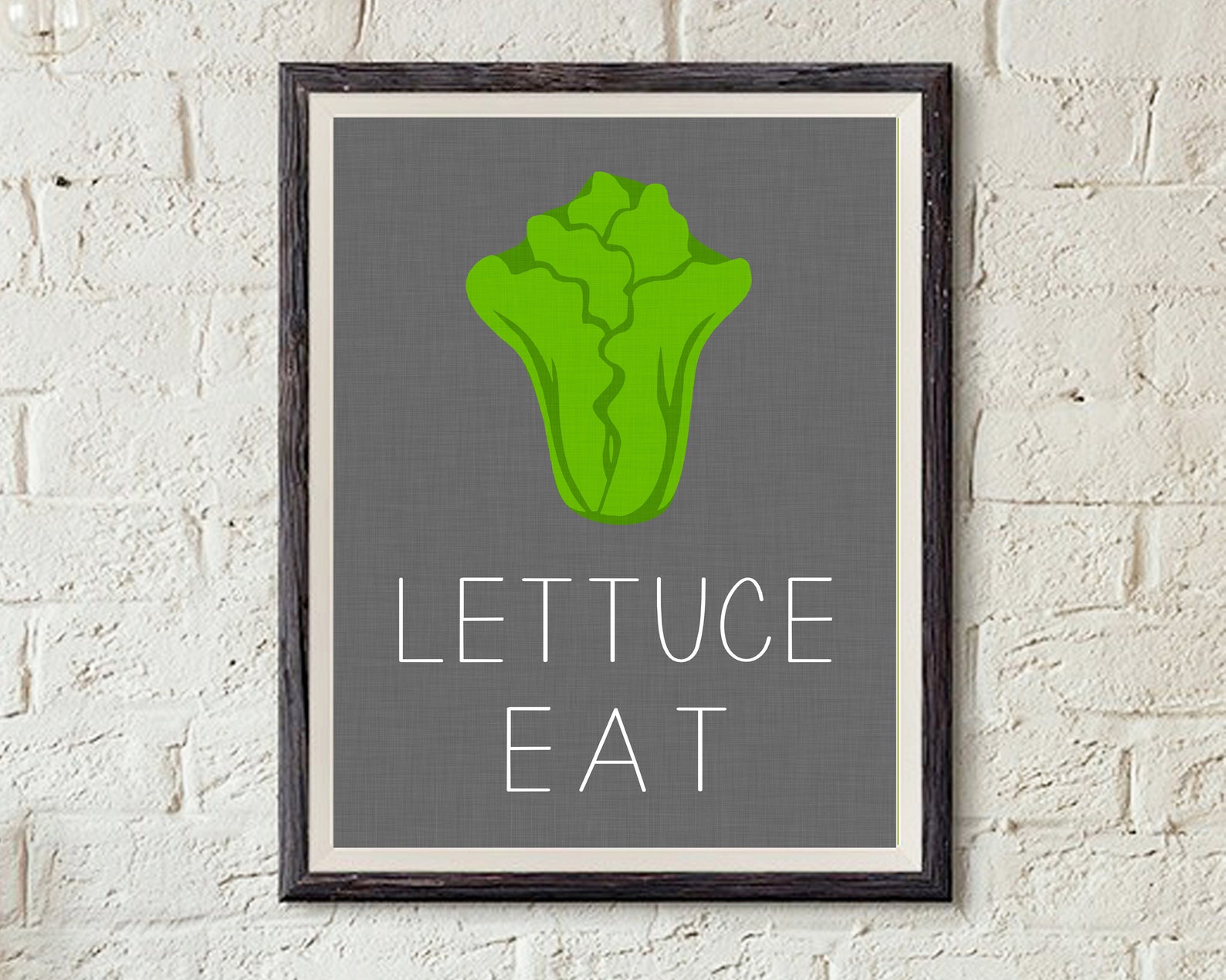 Lettuce Eat Fun Digital Art Kitchen Printable in Sizes 5x7 - Etsy