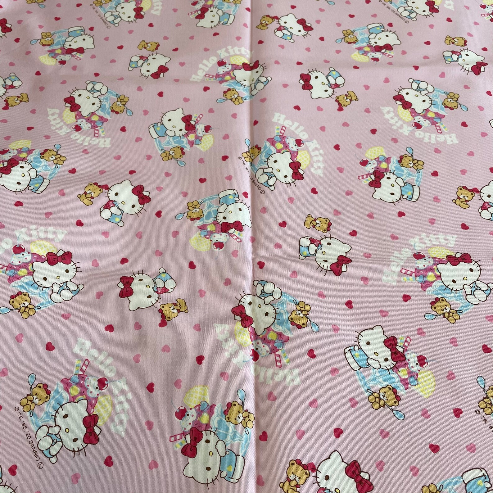 Hello Kitty Parfait Print Fabric / Japanese Fabric 110cm x | Etsy