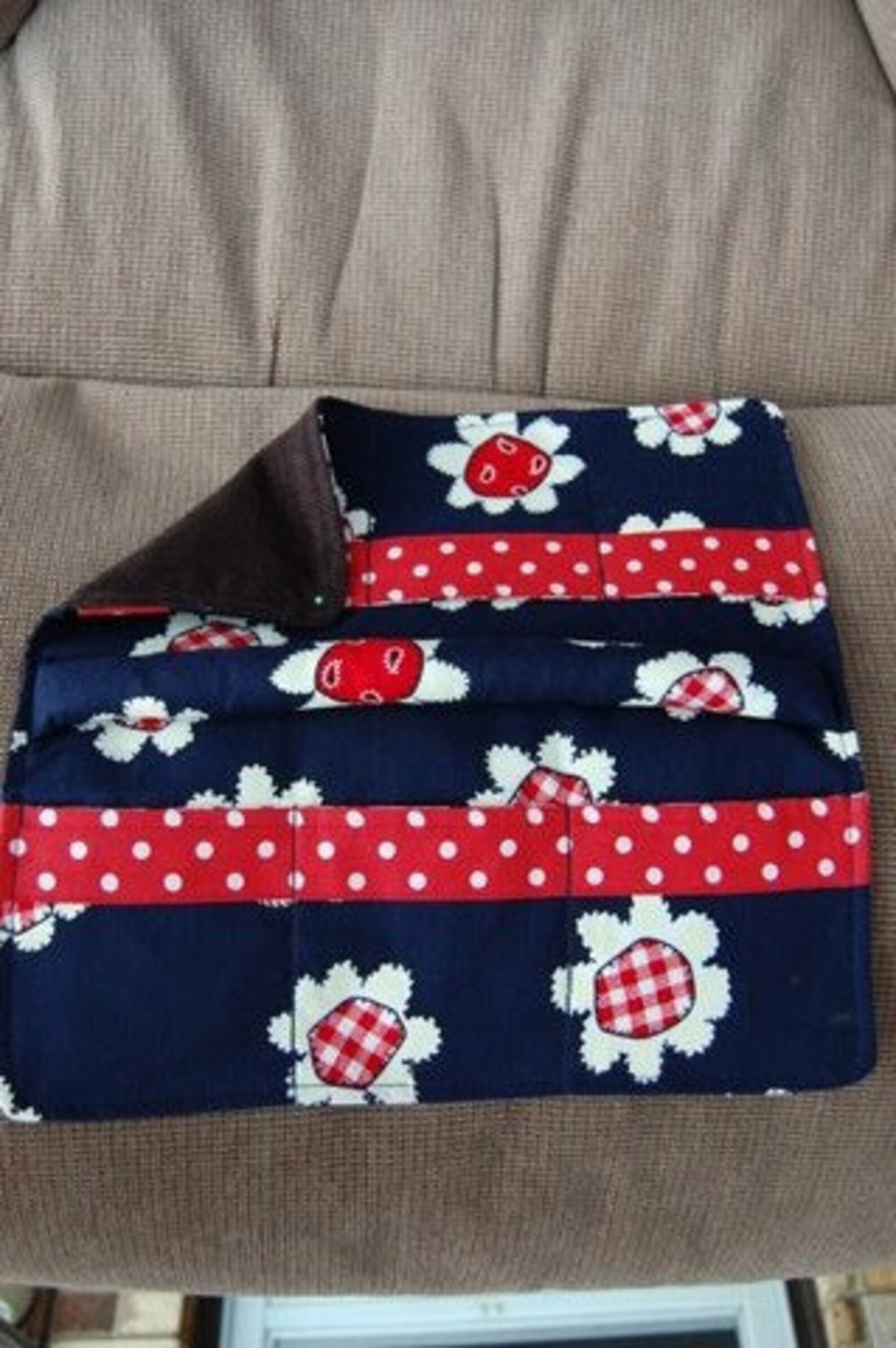 Red & Blue Denim Arm Chair Caddies - Etsy
