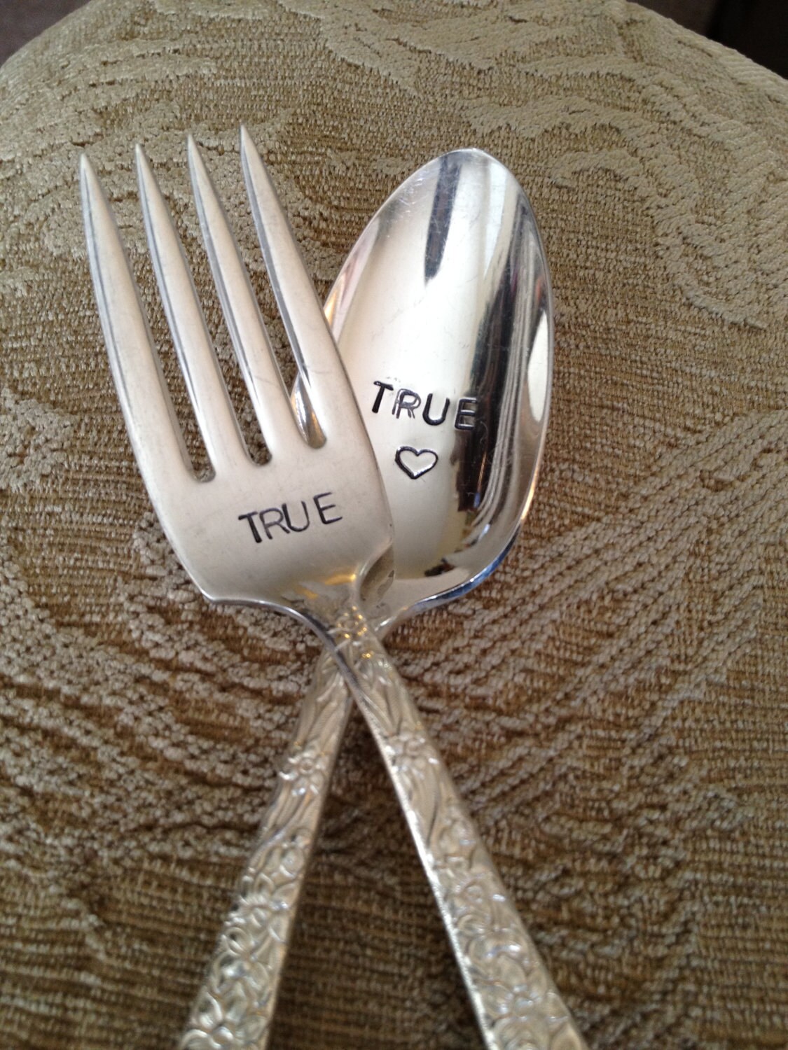 Vintage Childs Fork and Spoon Set Personalized - Etsy