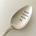 Come Spoon With Me Vintage Silverware Hand Stamped Spoon - Etsy