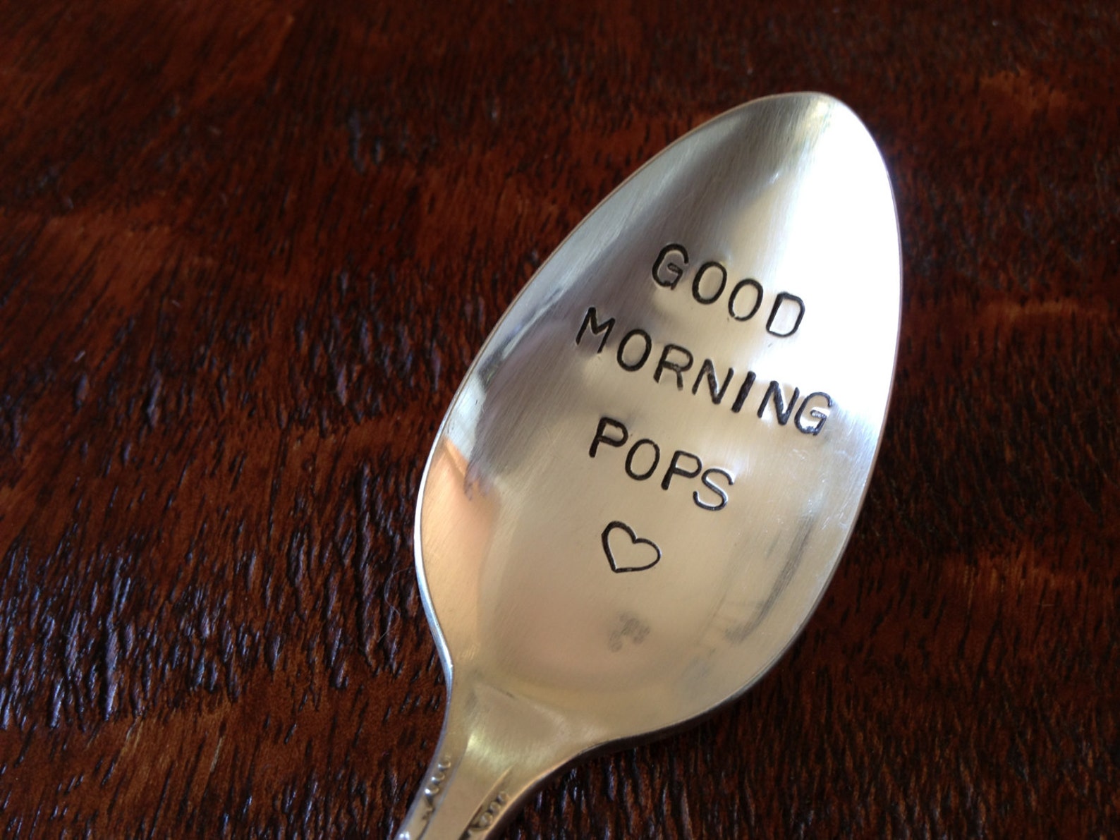 Good Morning Pops Recycled Silverware Hand Stamped - Etsy