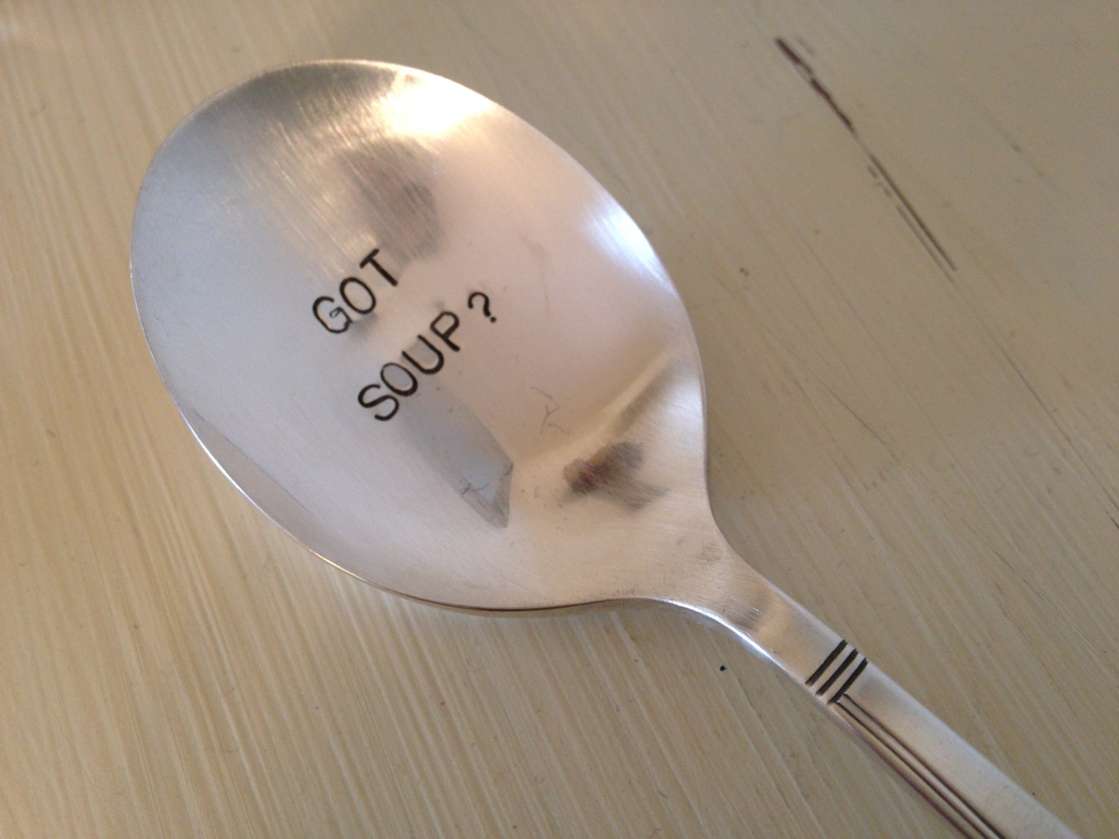 MMMM MMMM Good Vintage Silverware Hand Stamped Soup Spoon - Etsy