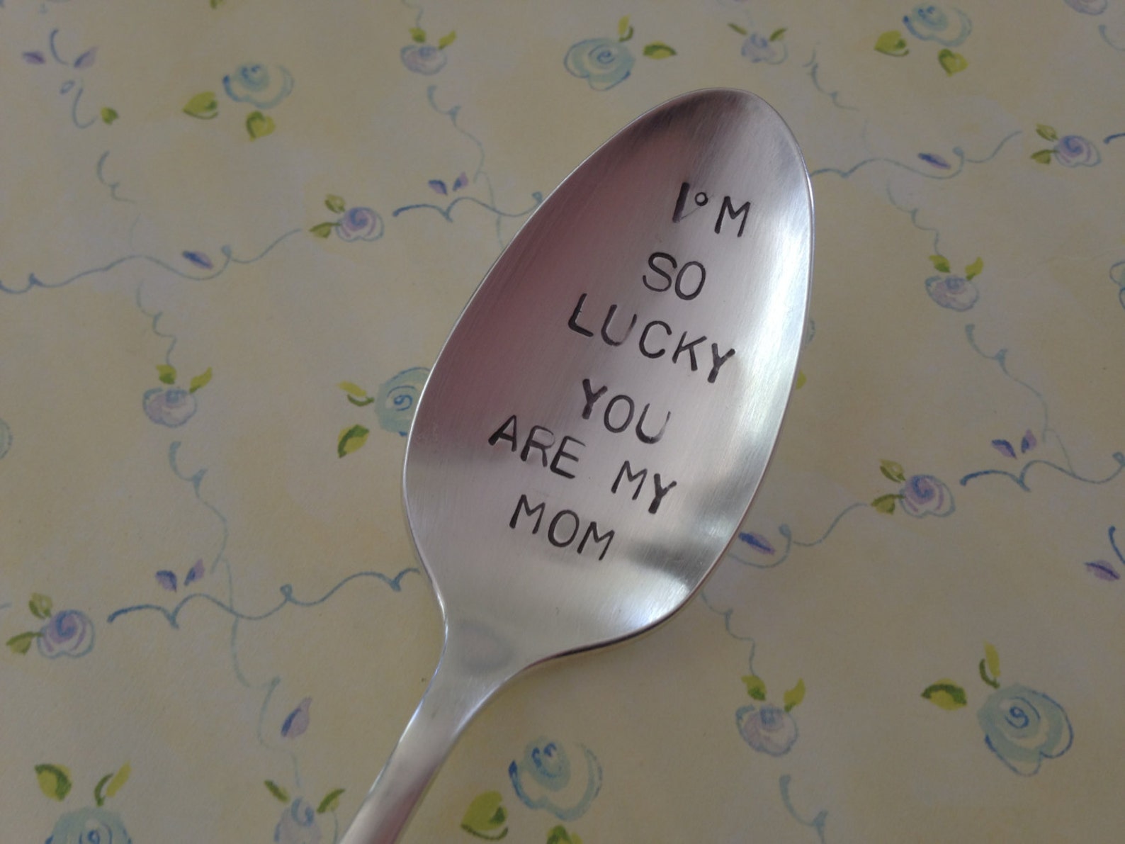 Im so Lucky You Are My Mom Recycled Silverware Vintage Silverware ...