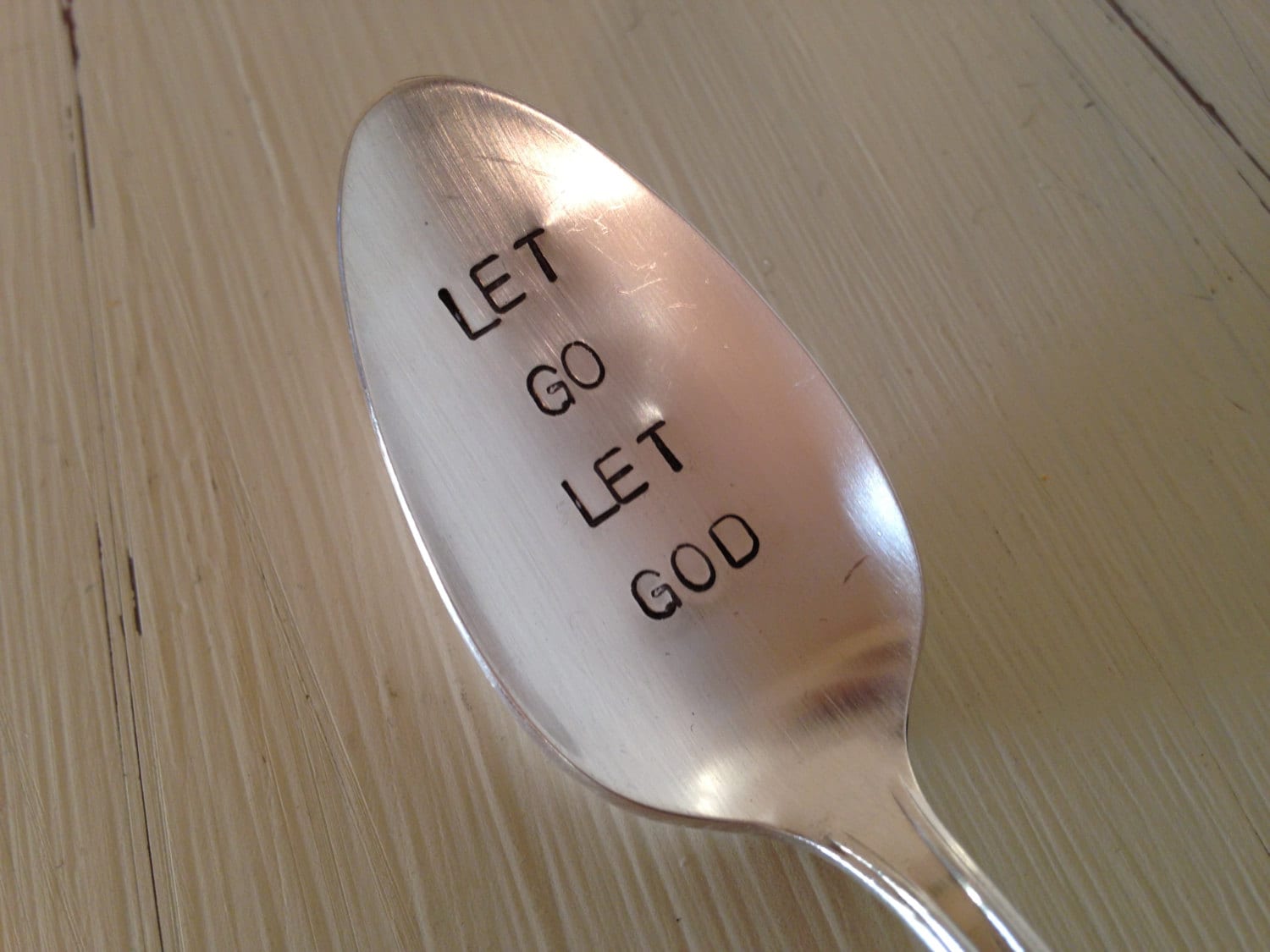 Let Go Let God Beautiful Recycled Vintage Silverware Hand - Etsy