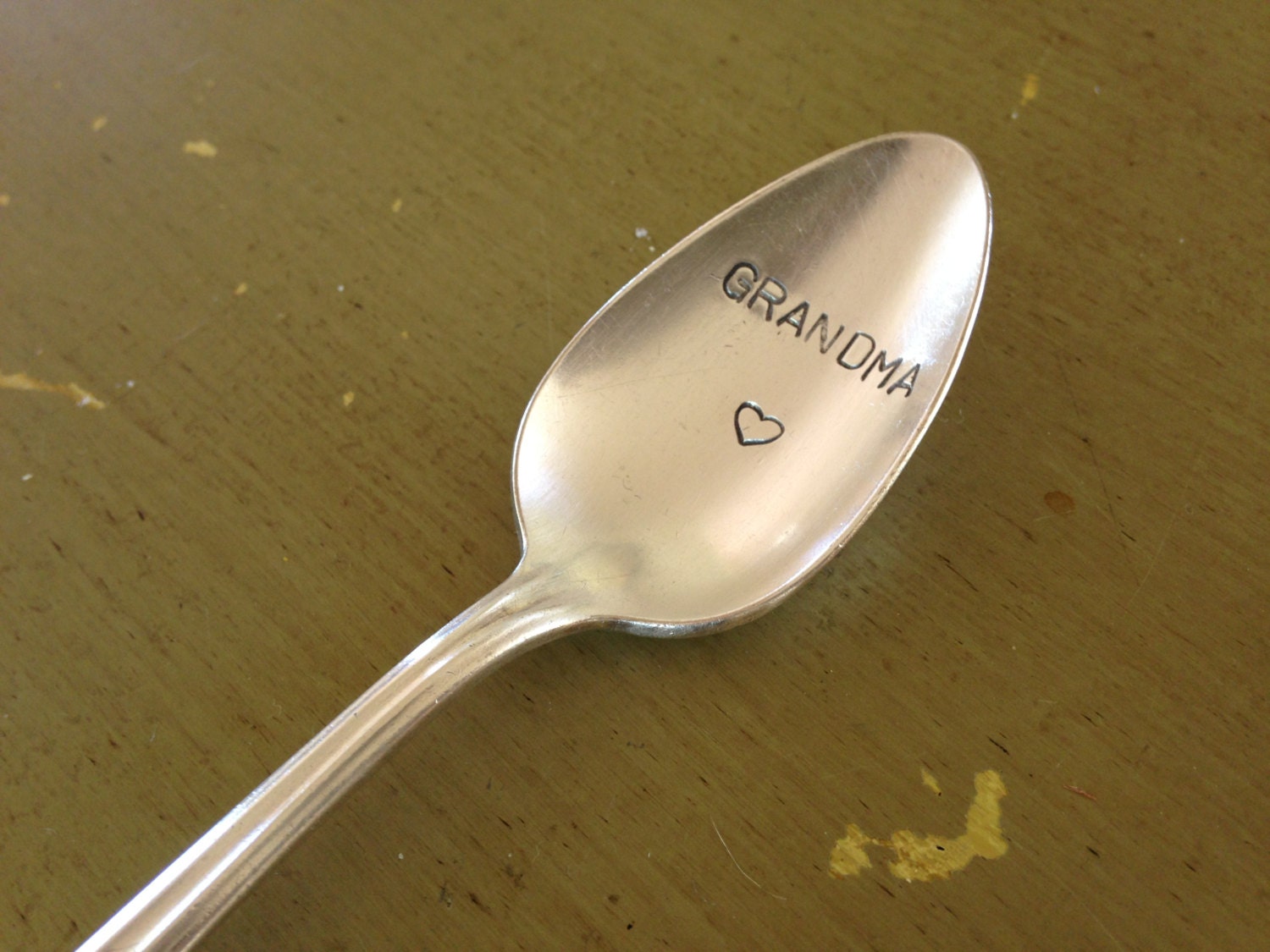Grandma Spoon Recycled Silverware Vintage Hand Stamped Spoon - Etsy